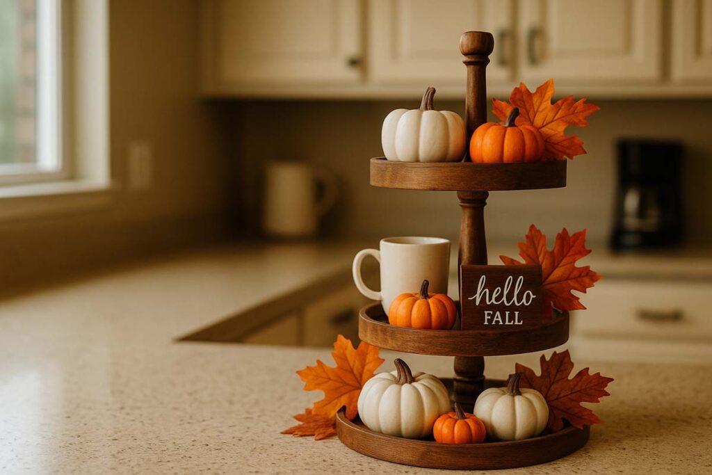 How to Decorate a 2 Tier Tray for Fall: 9 Cozy Styling Ideas