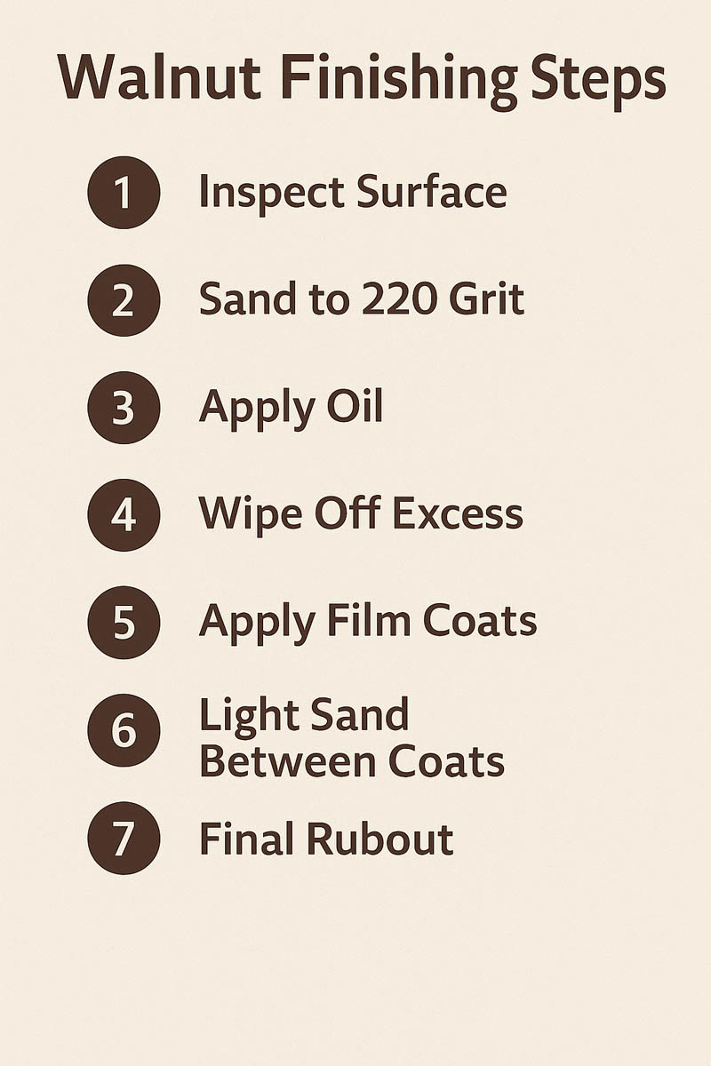 How to Finish Walnut Wood: 7 Easy Steps for a Rich, Durable Glow