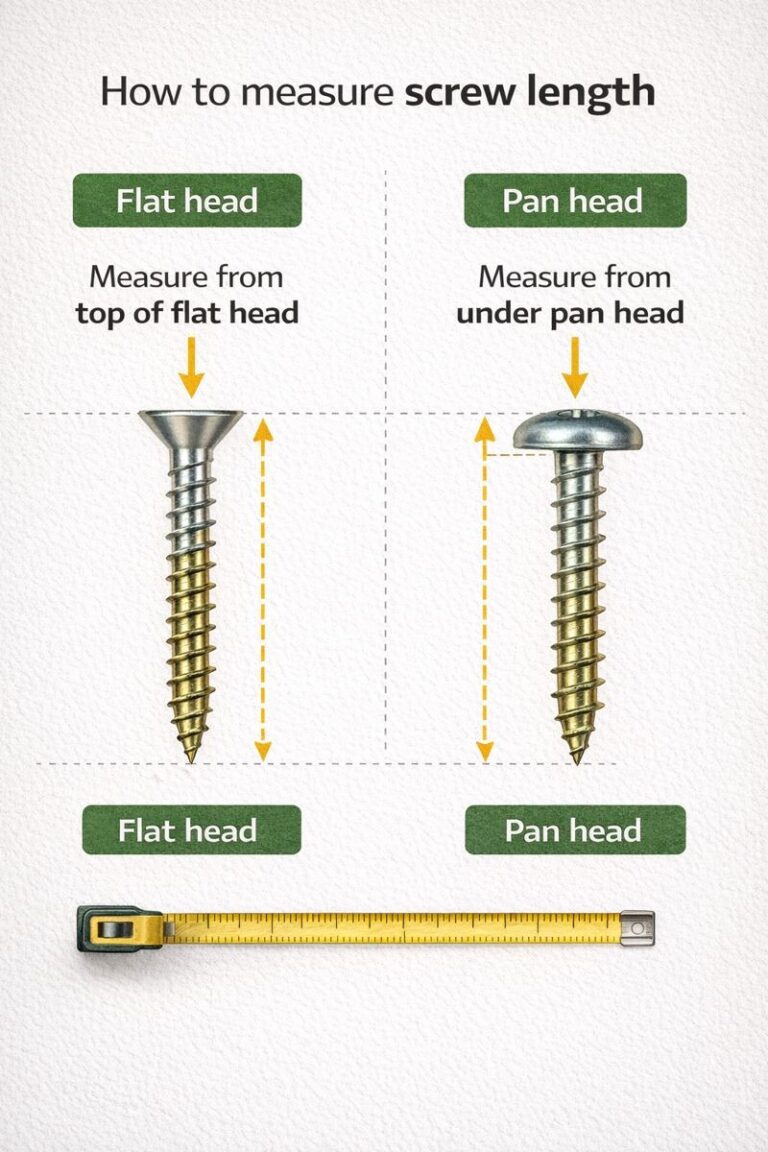 What Do the Numbers on Screws Mean? Measuring Screws + Wood Screw Size ...