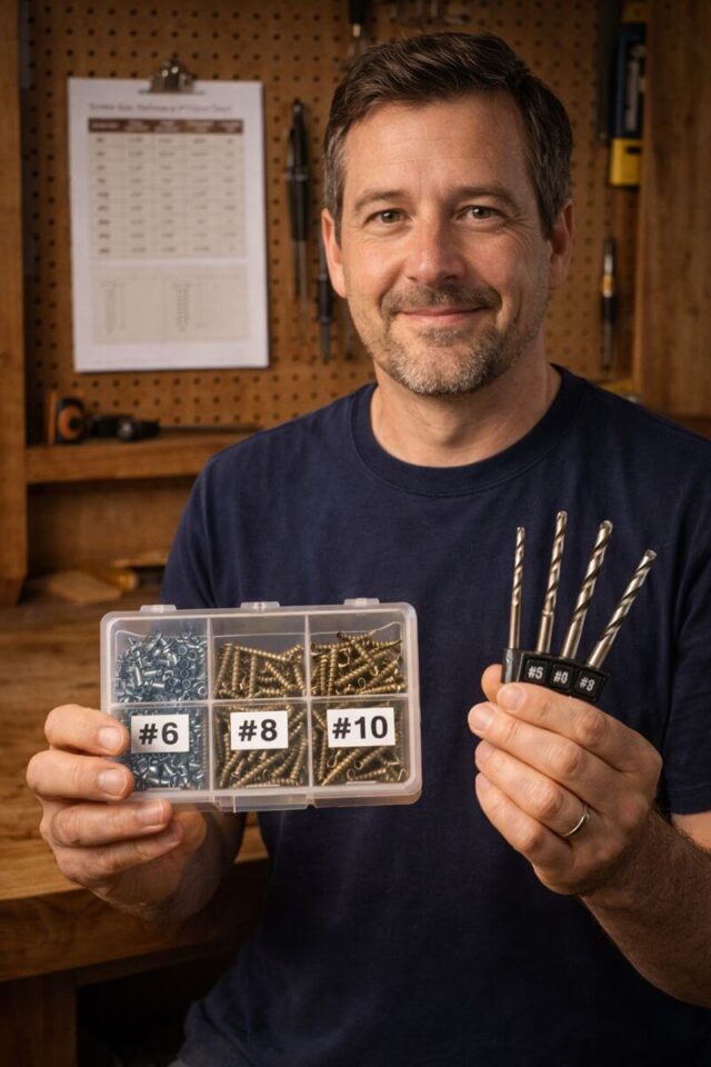 Wood Screw Size Chart: 12 Essential Sizes for Trim, Hinges, Jigs