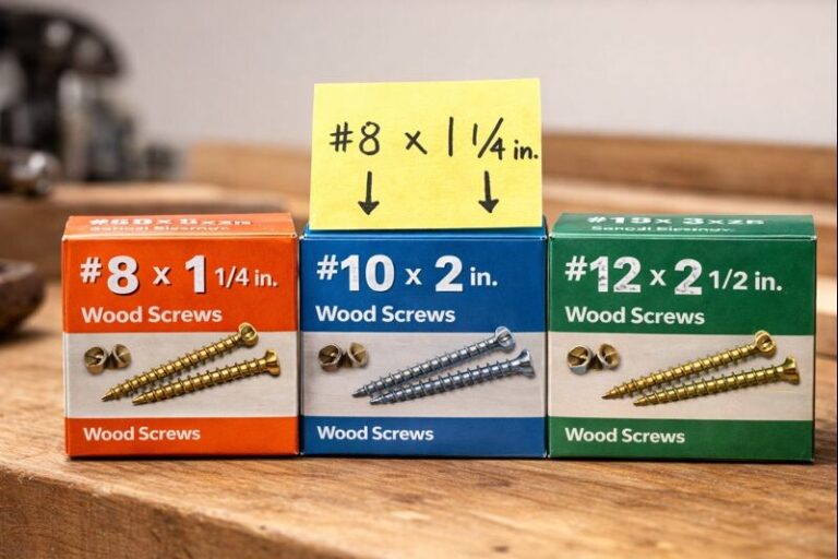 What Do the Numbers on Screws Mean? Measuring Screws + Wood Screw Size ...