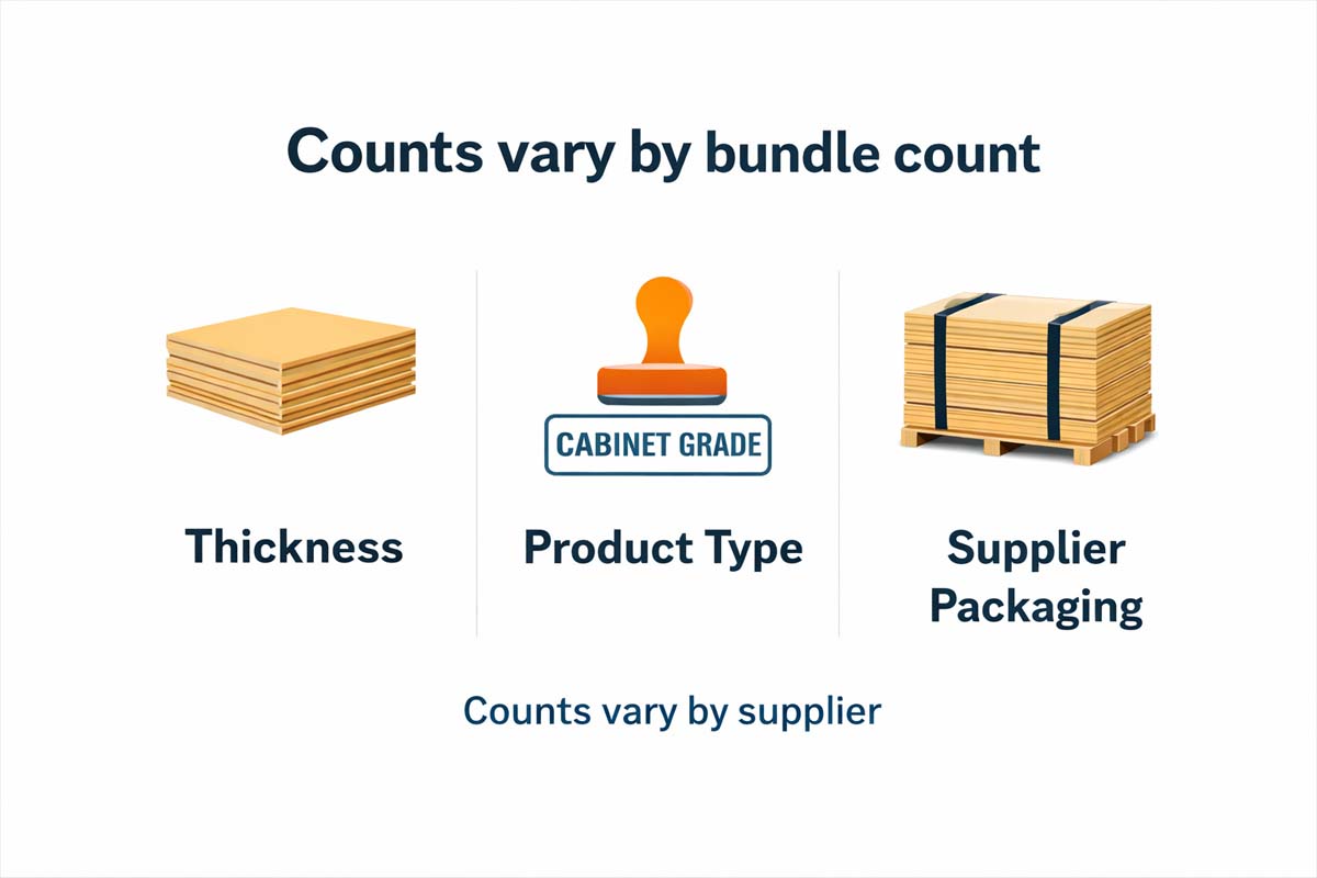 How Many Sheets of Plywood Are in a Bundle, Bunk, or Pallet